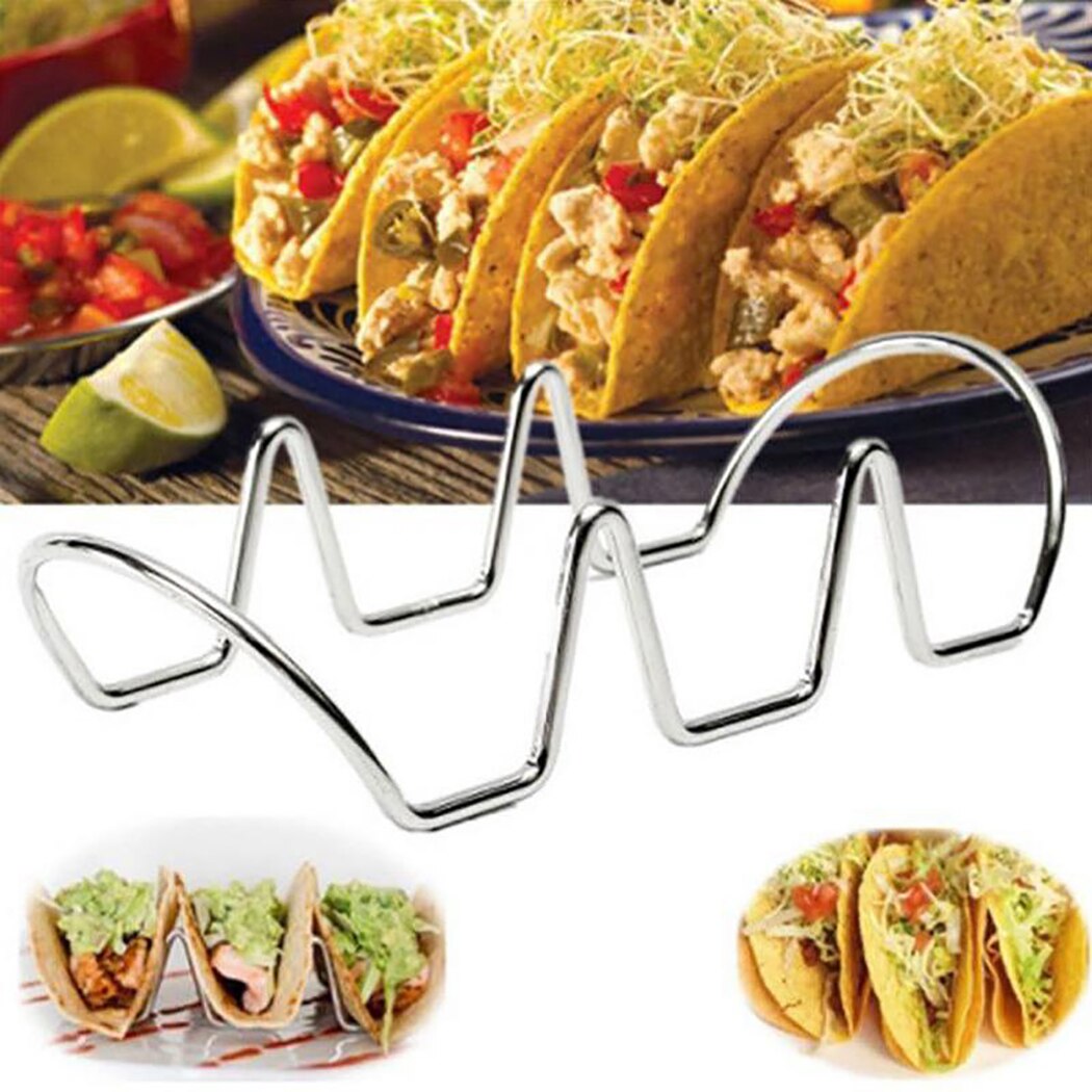 Convenient Chic Stainless Steel Taco Holder Stand ... – Grandado