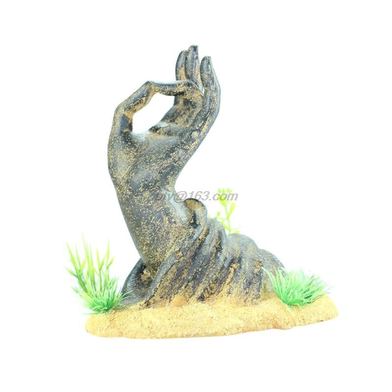 Fish Tank Decorations Buddha Hand Statue Aquarium ... – Grandado