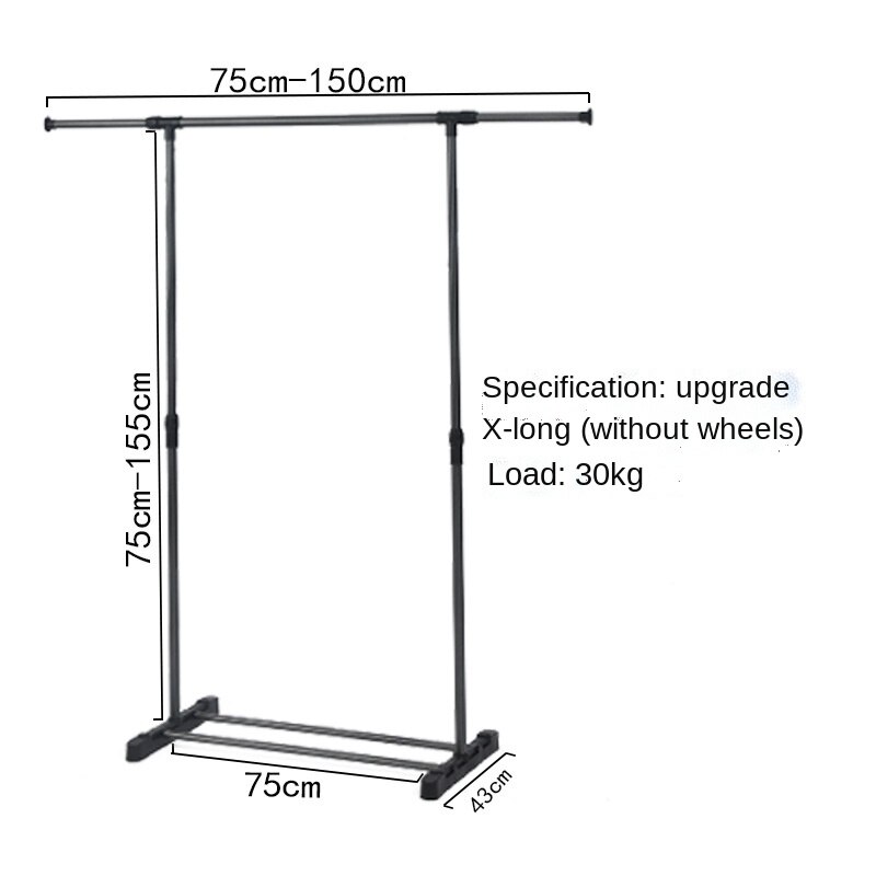Simple Floor Retractable Clothes Rack Home Balcony... – Vicedeal