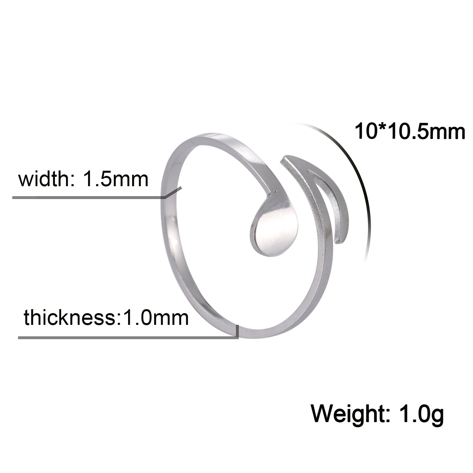 COOLTIME Musical Note Rings for Women Steel Gold C... – Grandado