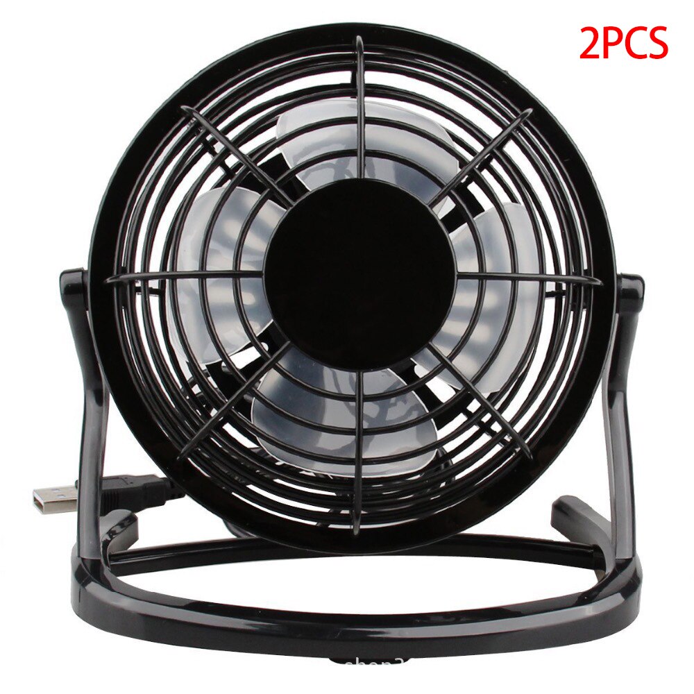 2 Pieces Mini Usb Portable Electric Fan Adjustable Grandado