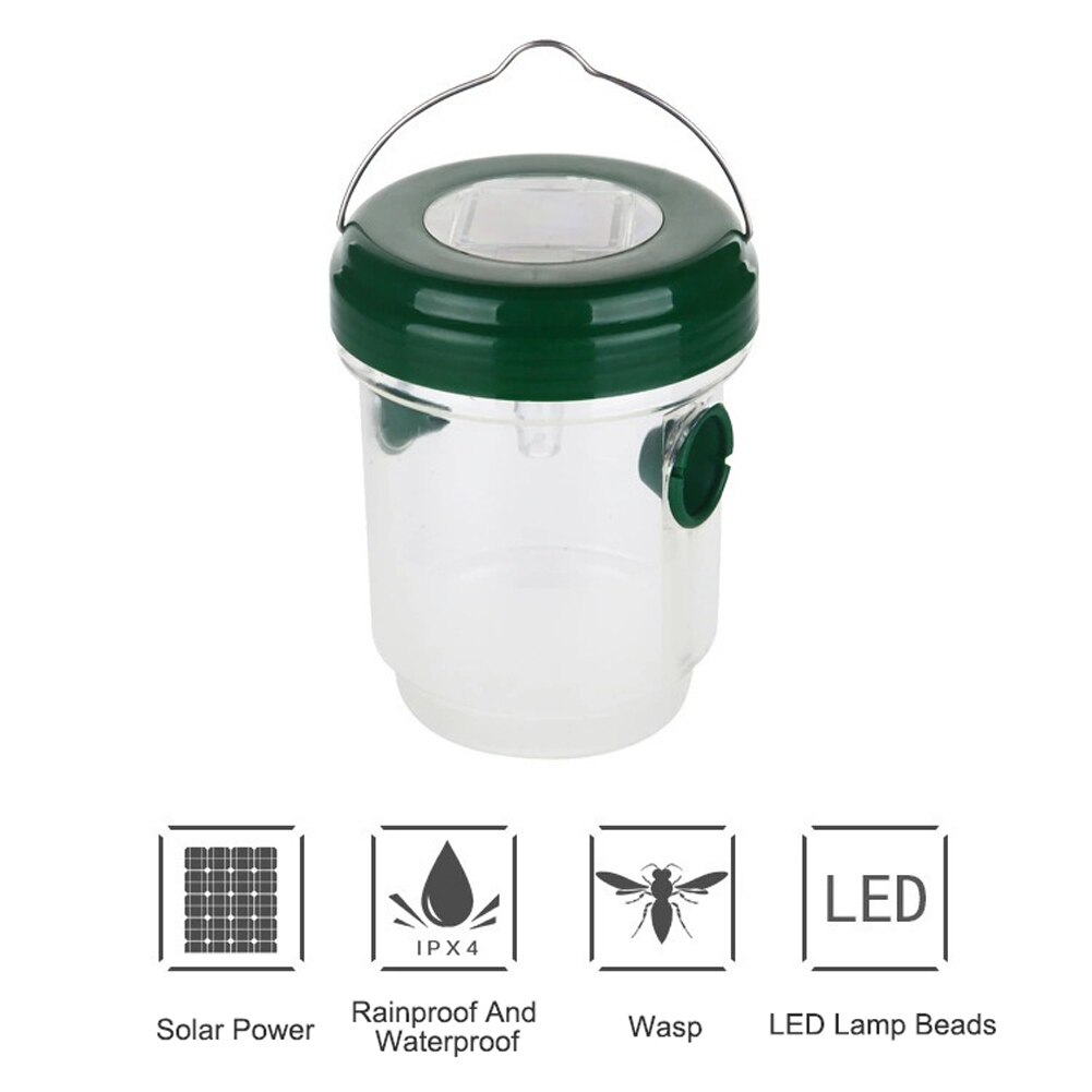 Bee Catcher met Solar LED Lamp Bee springende Mach... – Grandado