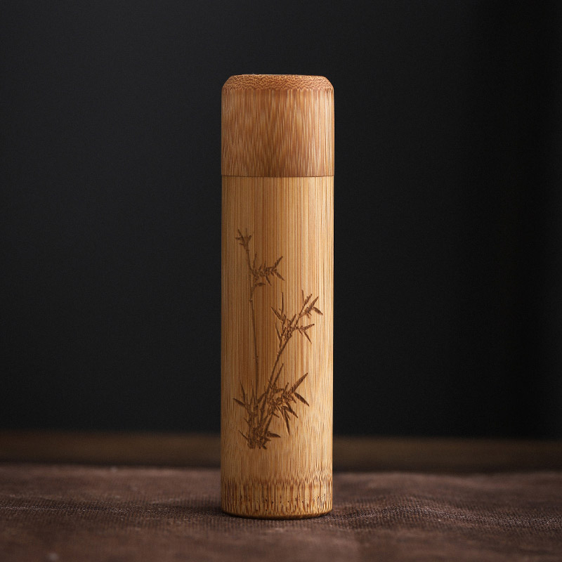 Tangpin små naturlig bambus te caddies mini te can... – Vicedeal