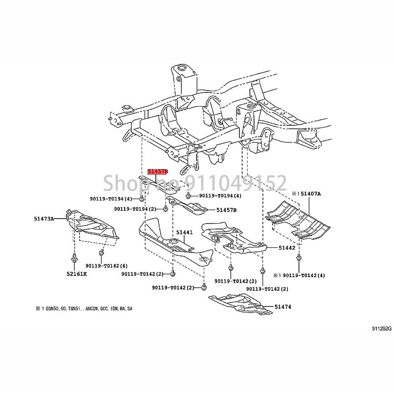 Car suspension cross member and engine under cover... – Vicedeal