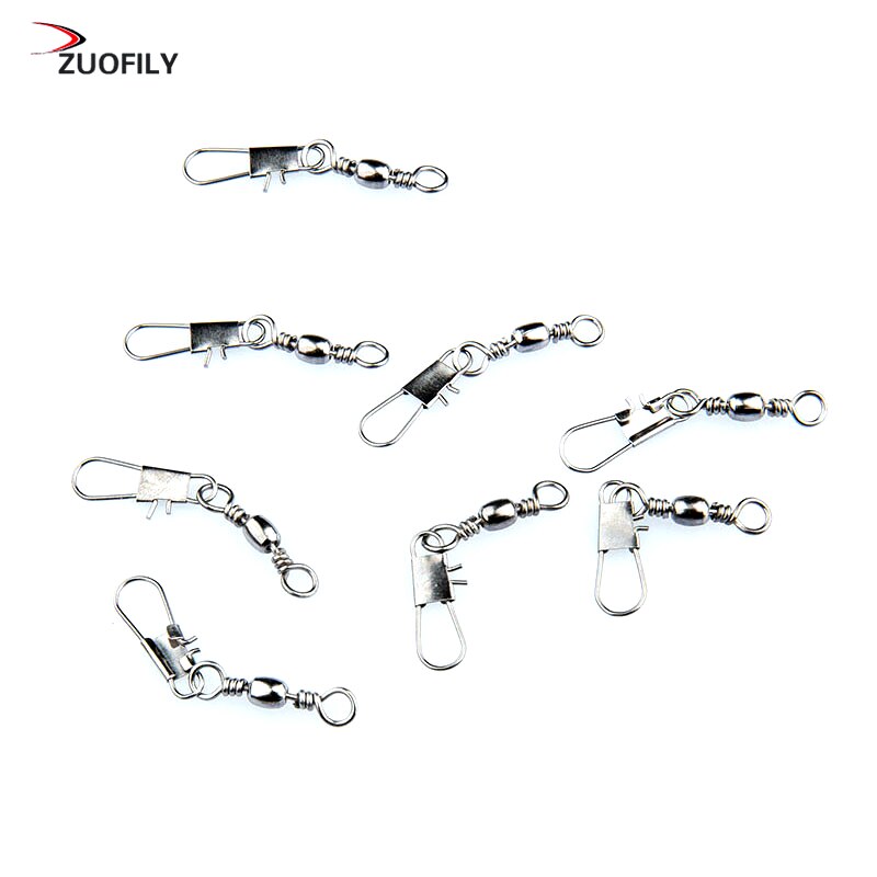 50pcs Stainless Steel Fishing Swivel Snap Ball Bea... – Grandado
