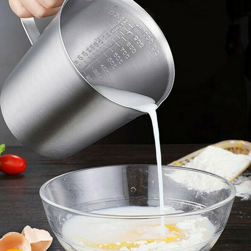 Thickened 304 Stainless Steel Measuring Cup With S... – Grandado Thickened 304 Stainless Steel Measuring Cup With S... – Grandado