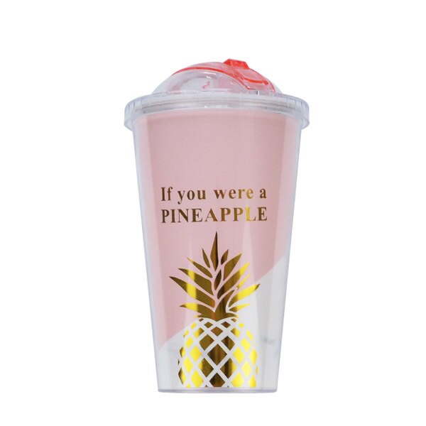 Roze Ananas Koffie Mokken Bpa Gratis Plastic Water... – Grandado