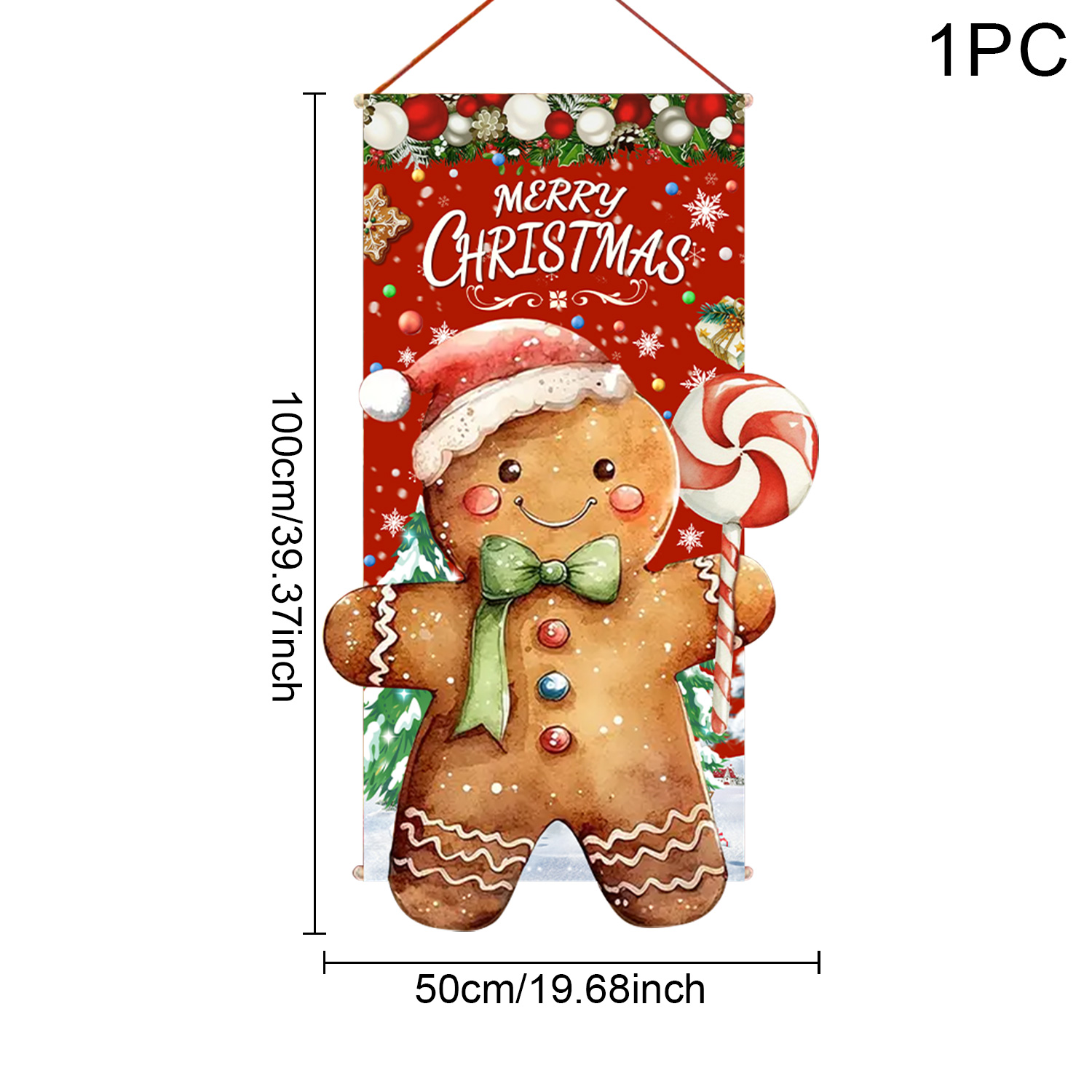 Kerst Peperkoek Huis Deur Set Peperkoek Man Decora... – Vicedeal