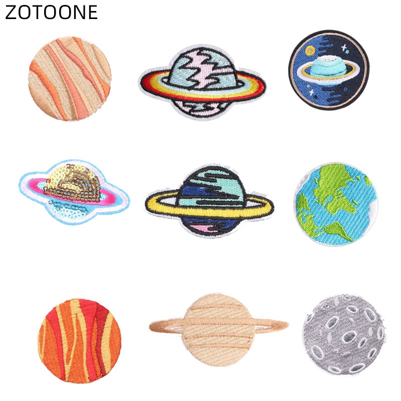 ZOTOONE Iron-on Planet Patches Sew on Badge for Cl... – Vicedeal
