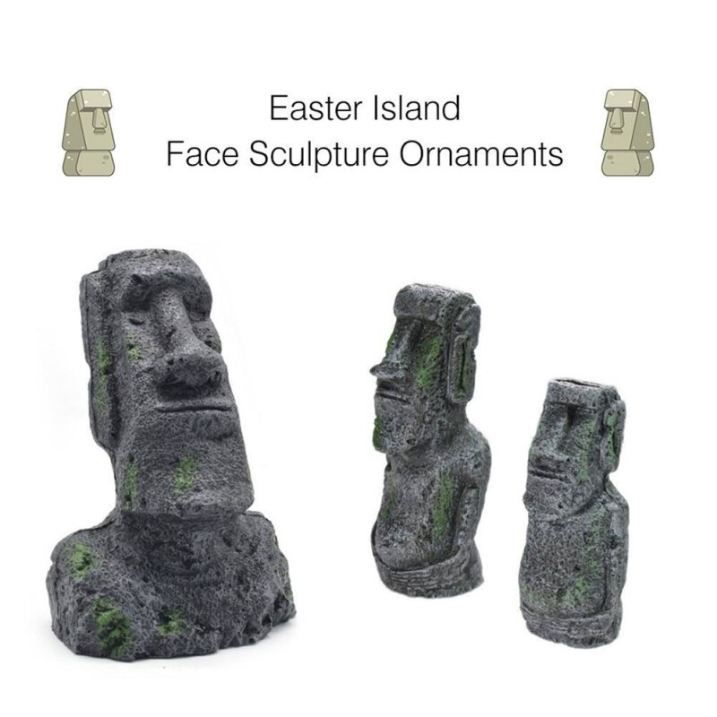 1pc Easter Island Moai Monolith Statue Resin Ancie... – Grandado