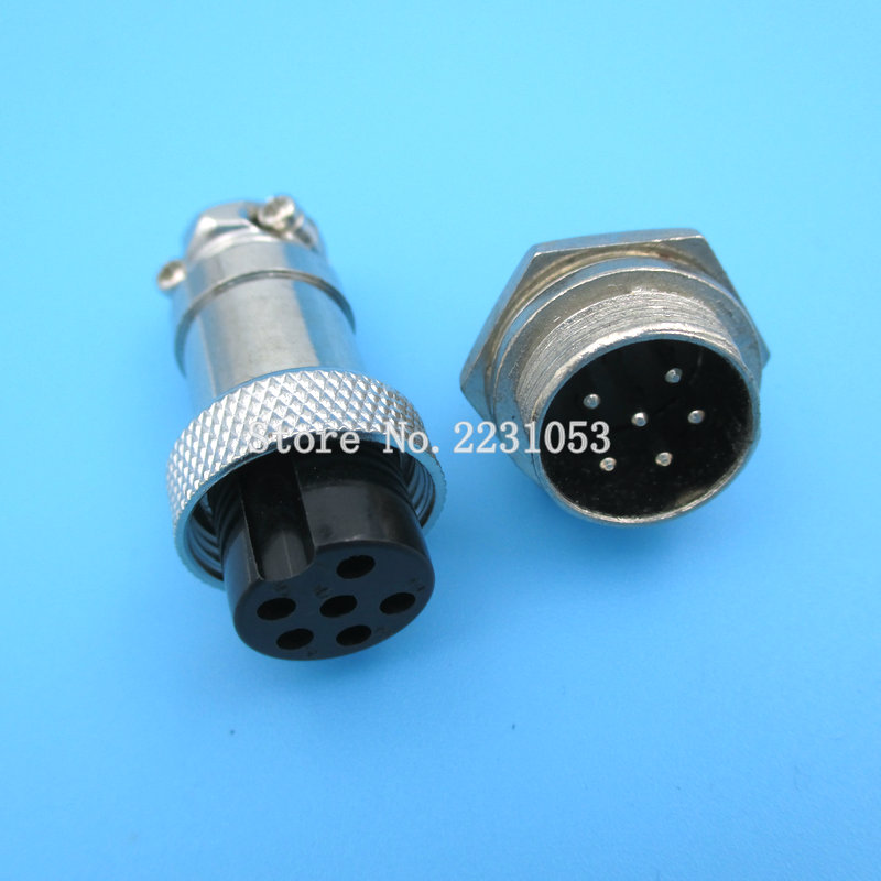 2 sets/partij GX16 6 Pins Male & Female Diameter 1... – Vicedeal
