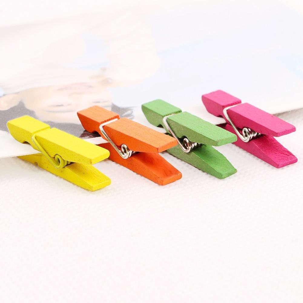 Colorful Natural Wooden Clothes Pegs Clothes Clips... – Grandado