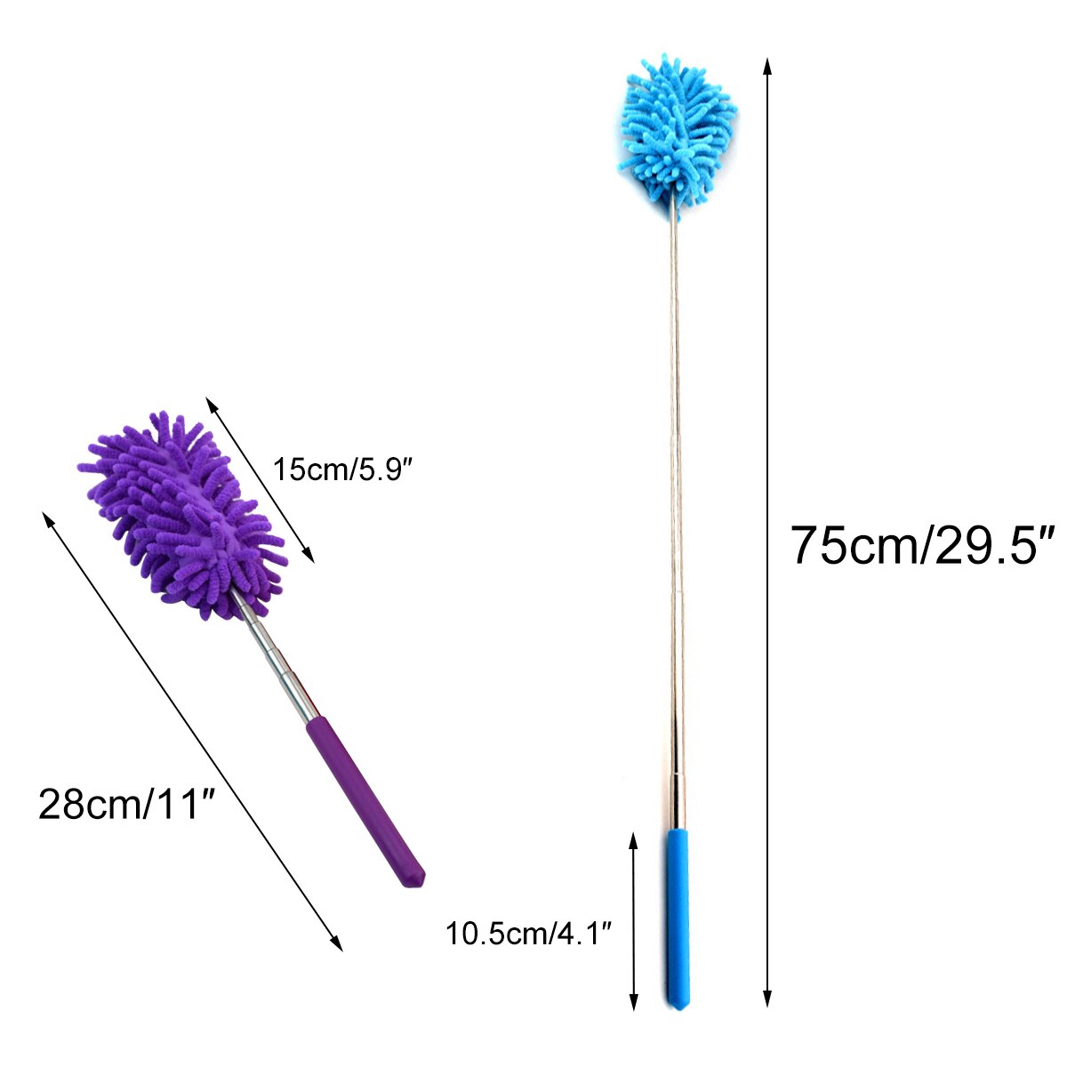Extendable Telescopic Microfibre Duster Cleaning B... – Vicedeal