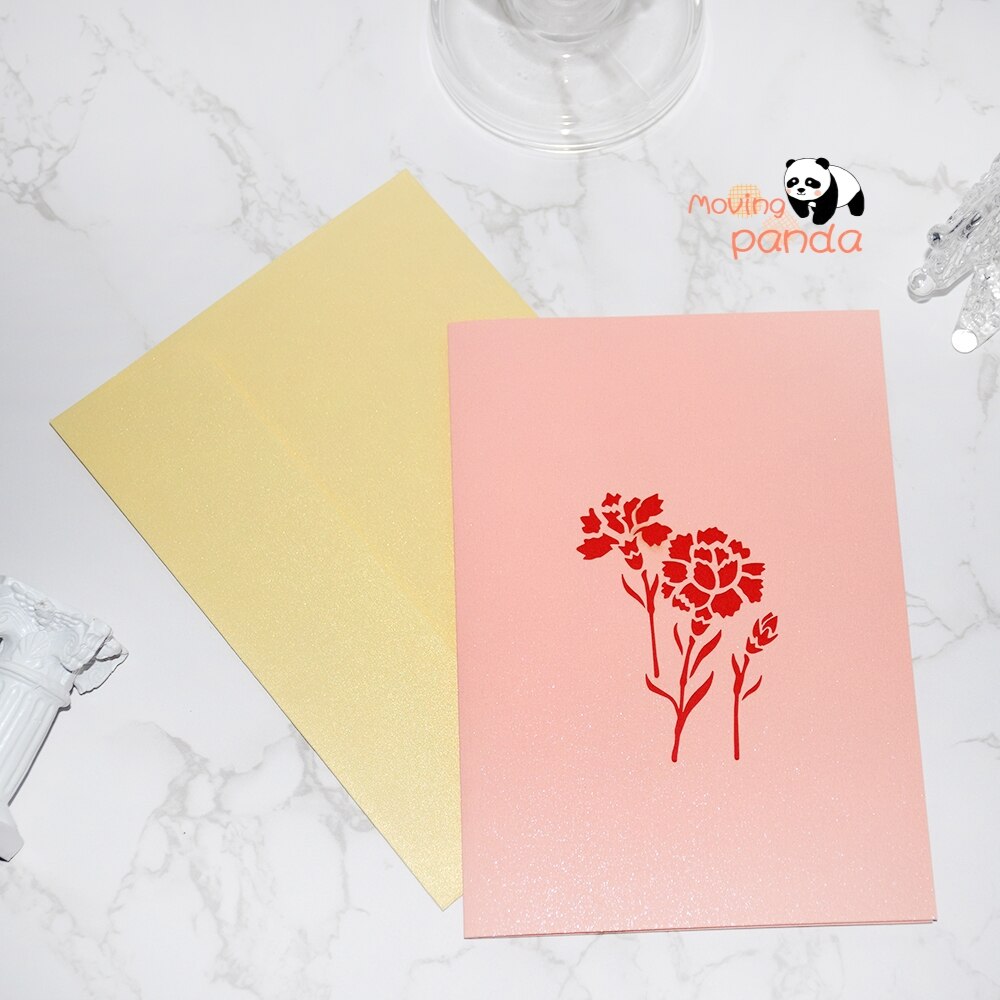 3D Pop-Up Cards Carnation Flowers Card for Family ... – Grandado
