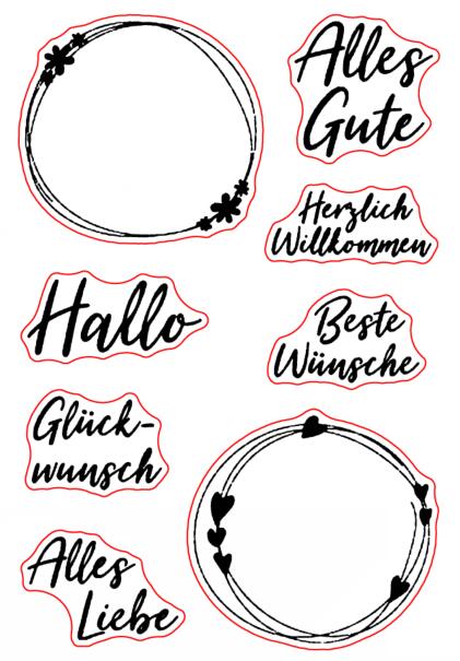 Deutsch transparent Klare Stempel für DIY scrapboo... – Grandado