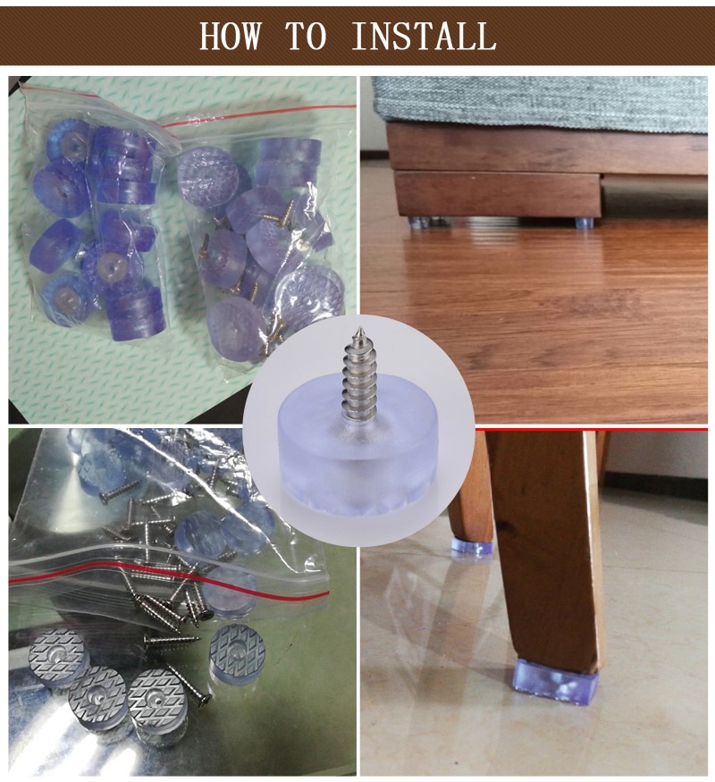 Myhomera 20Pcs Chair Leg Pads Floor Protectors Fur... – Grandado