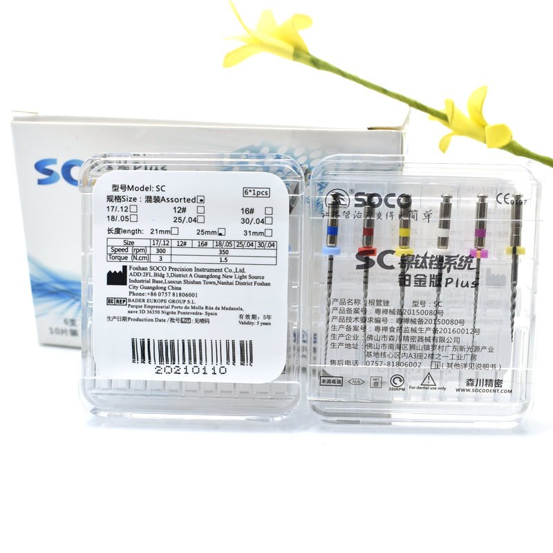 Dental Instrument SOCO SC Plus Rotary Files Heat A... – Grandado