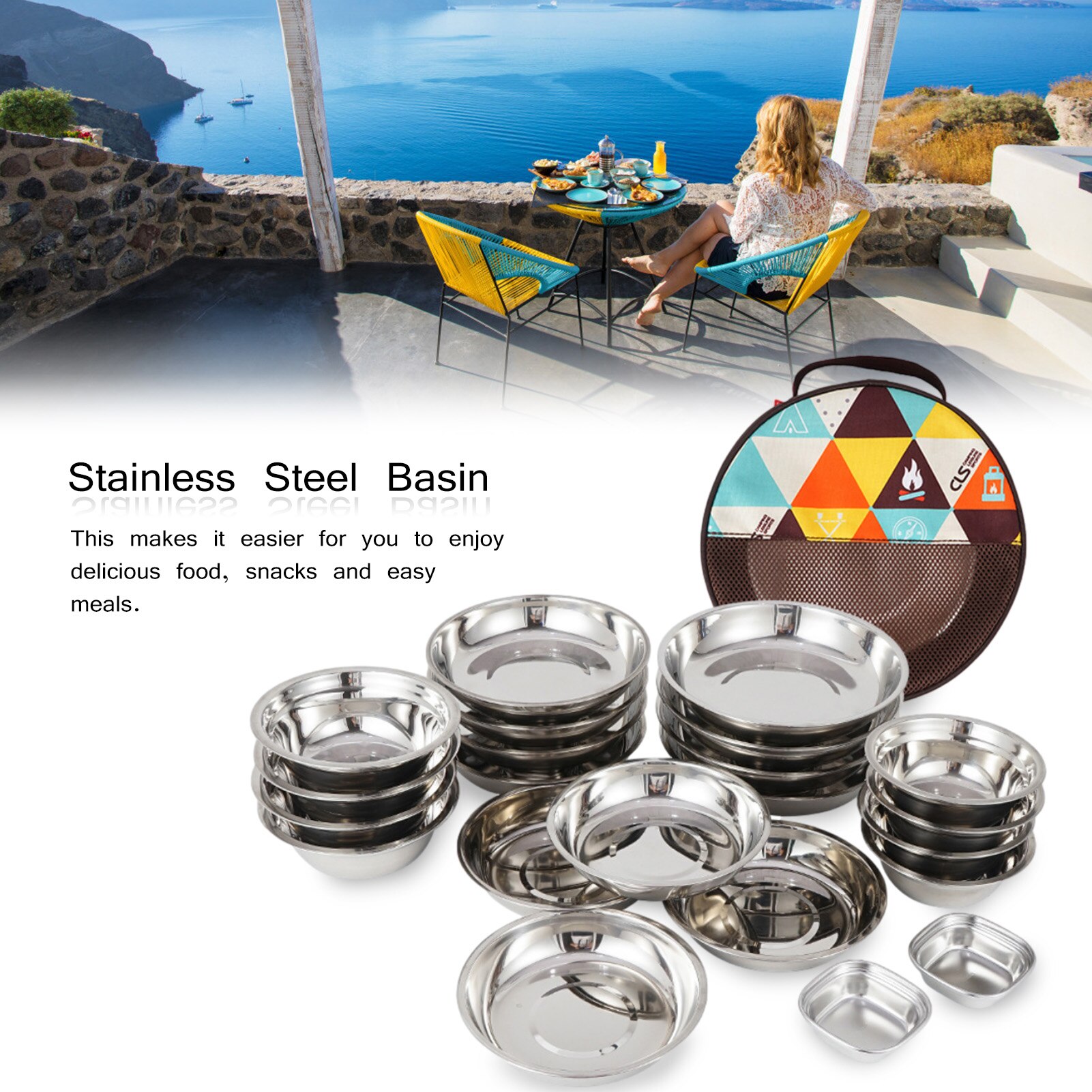 22Pcs/Set Portable Stainless Steel Tableware Barbe... – Grandado