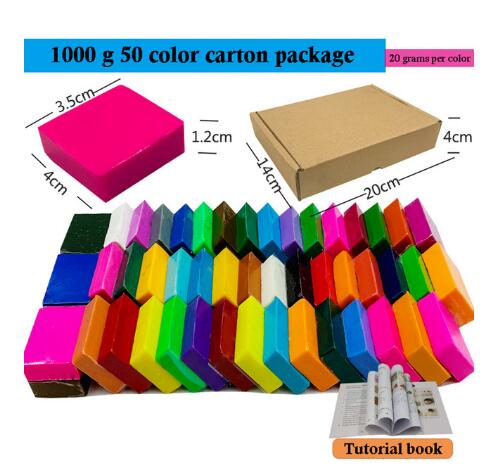 50 Colors Polymer Clay Light Soft modeling Clay DI... – Vicedeal