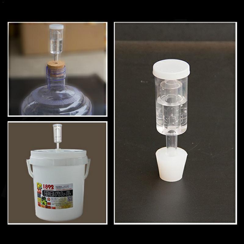 Three-Piece One-Way Air Lock Beer Making Brewing Barrel Exhaust Valve ...