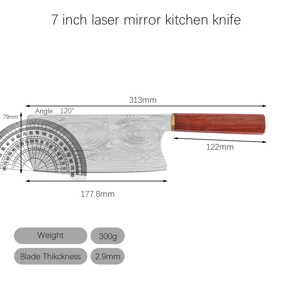 Xyj Chinese Vegetable Knife 7-Inch Meat Cleaver Ch... – Grandado