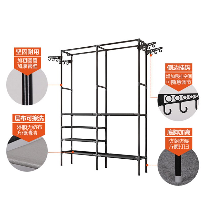 5 Tier Garment Rack Clothes Drying Rack Multi-Func... – Grandado