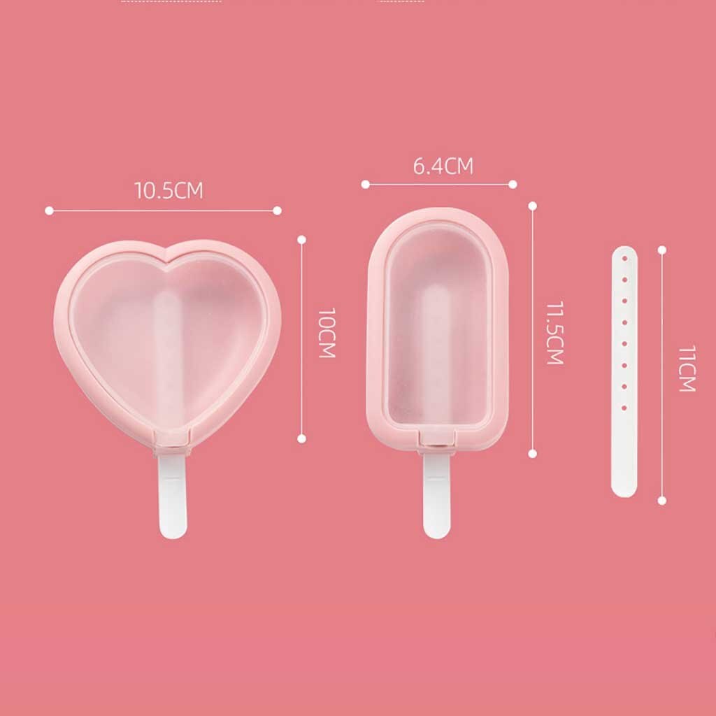 Summer Ice Tray Silicone Reusable Trays Heart Shap... – Grandado