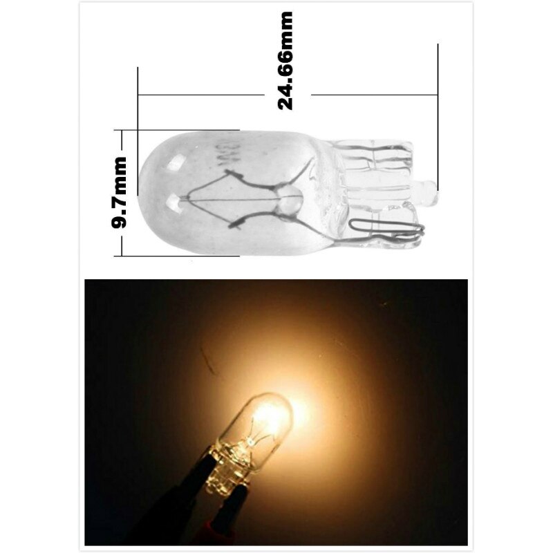 10 stk. bil t10 halogen 5w 194 158 kiler 12v bilp... – Vicedeal