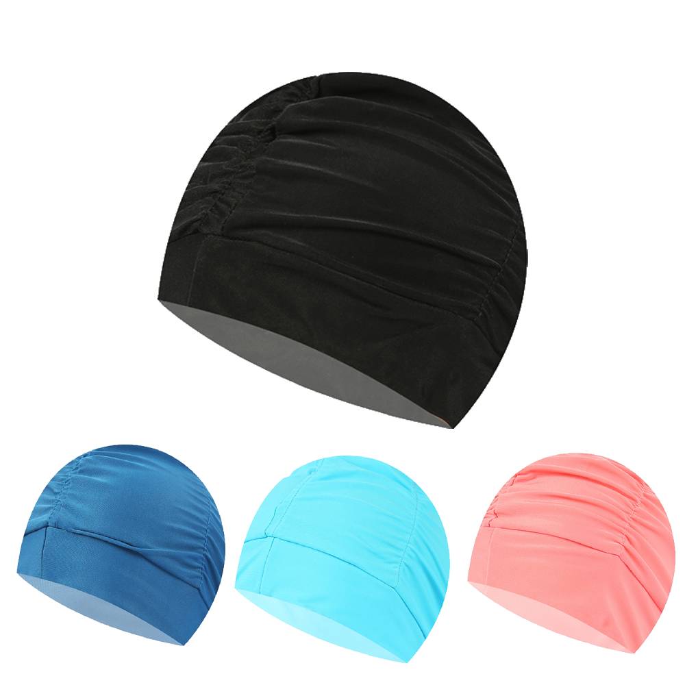 Women Swimming Cap Girl Long Hair Bathing Swimming... – Grandado
