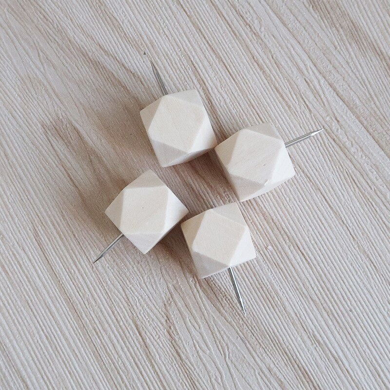 15PCS Wooden Thumbtack Board Pins Drawing Photo Wa... – Grandado