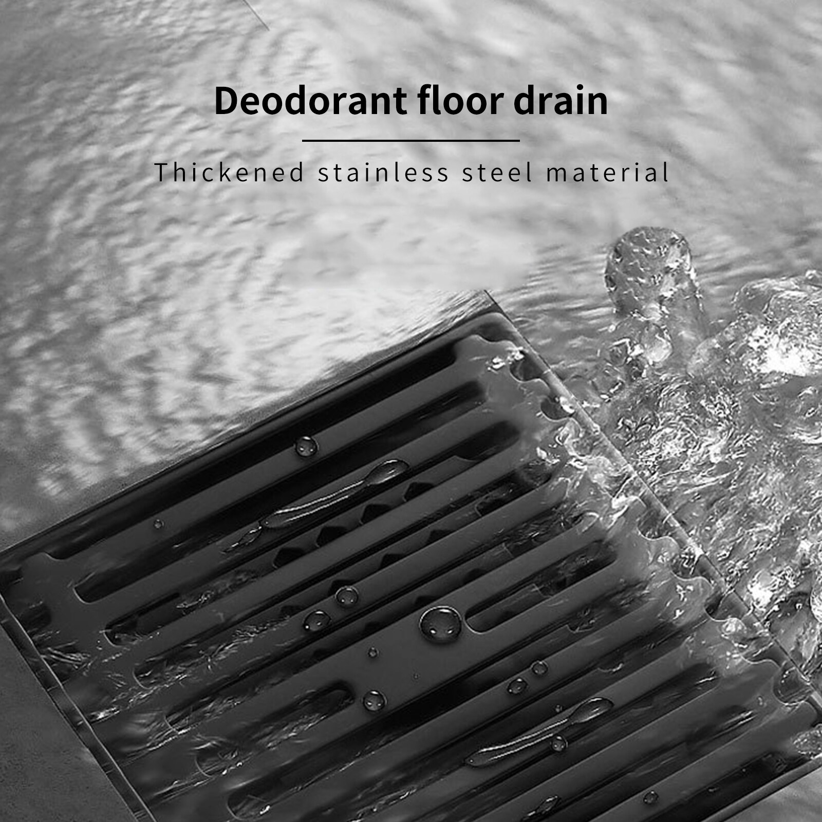 Silver & Black Onzichtbare Douche Afvoerputje/Badk... – Grandado