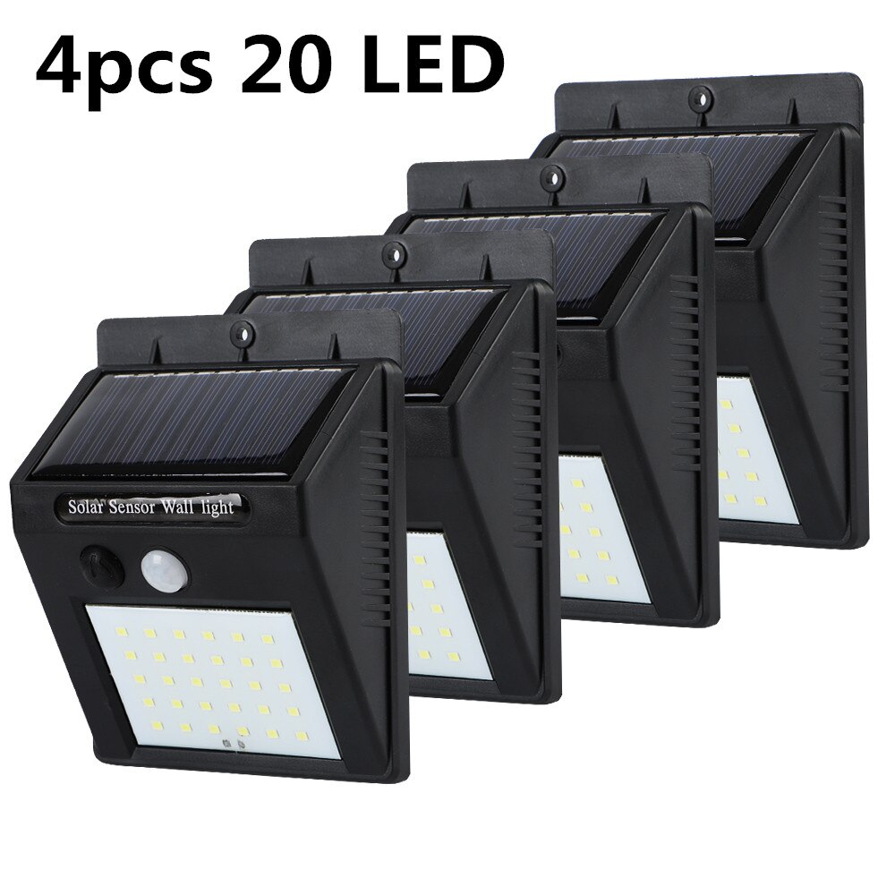 4pcs 30LEDs Solar Light Solar Powered human body i... – Grandado