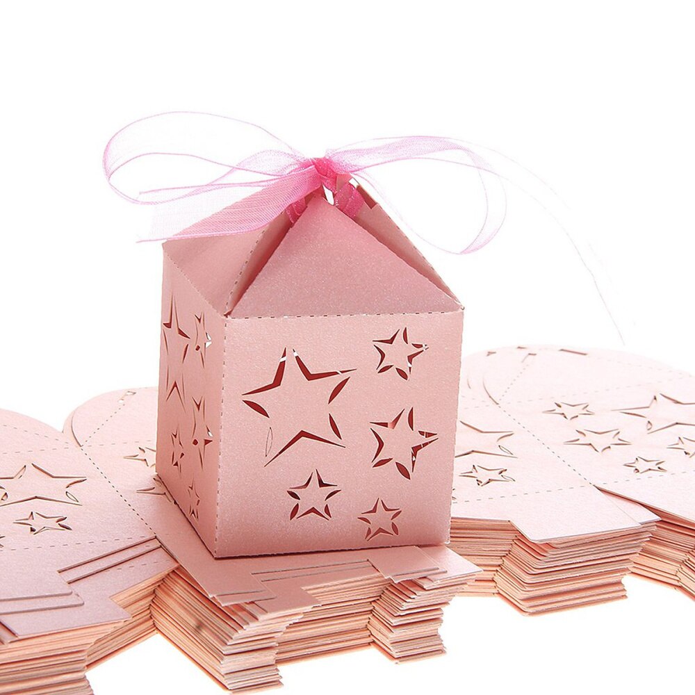 50pcs Cut Star Pattern Paper Candy Sweets Boxes Ba... – Grandado