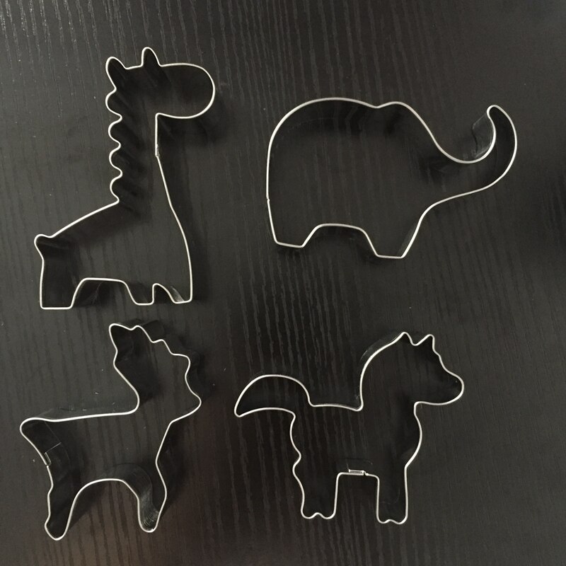 4pcs Animals Cookie Cutter Set Stainless Steel Veg... – Grandado