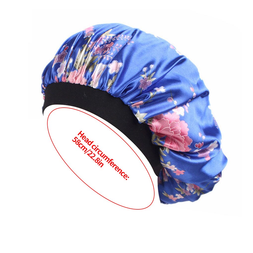 Satin Nightcap Men Women Sleeping Cap Floral Night... – Grandado