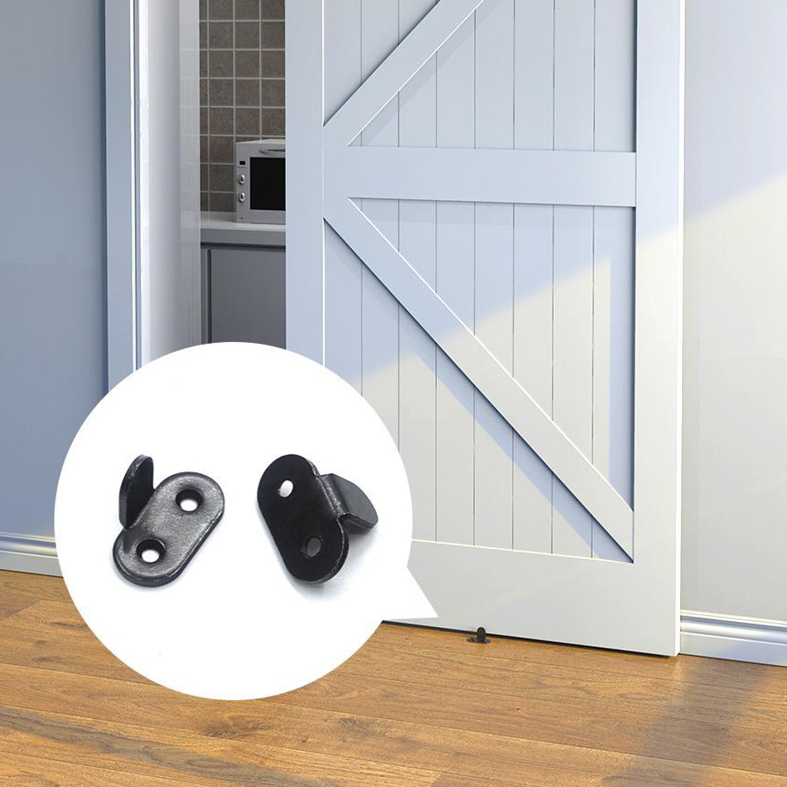 2x Wall Mount Adjustable Floor Guide Carbon Steel ... – Grandado