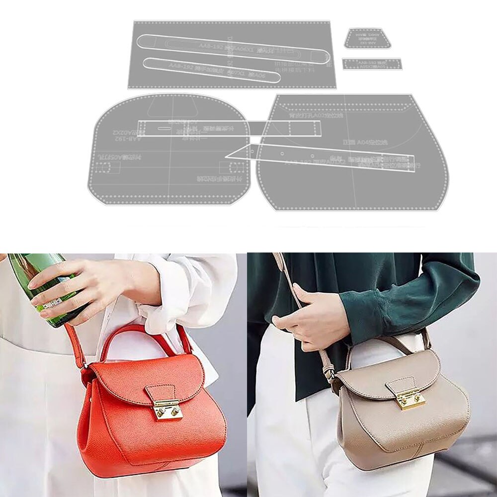 Single-Shoulder Bag Sewing Pattern Acrylic Leather... – Grandado