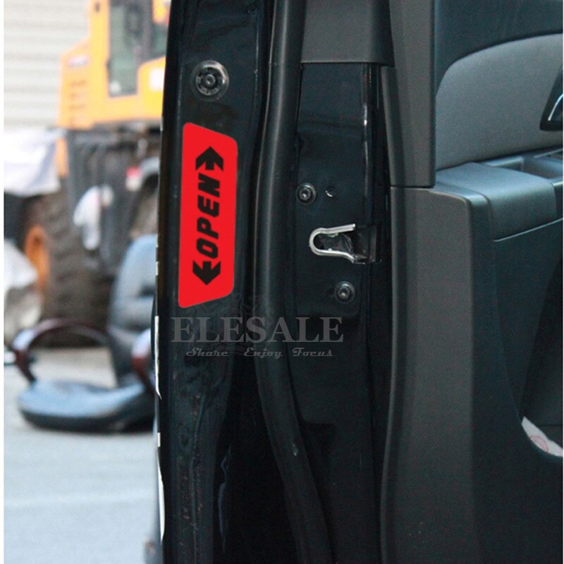 4pcs Reflective Warning Sticker Car Door Open Anti... – Grandado