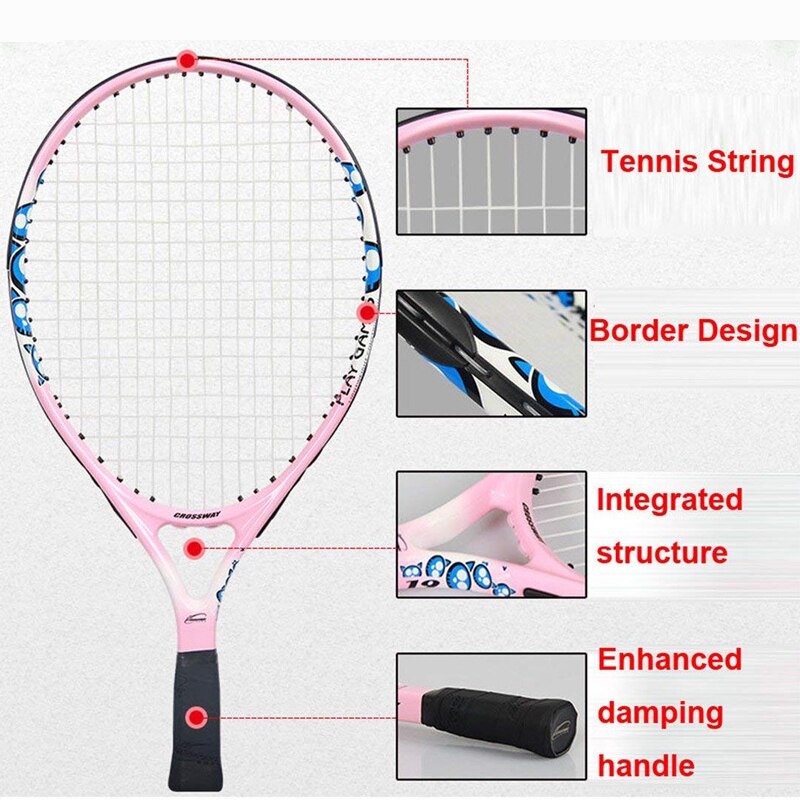 Junior Tennis Rackets Carbon Fiber Training Tennis... – Vicedeal