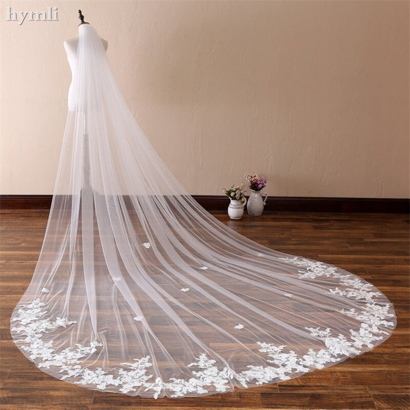 1 Layer Extra Brede Vintage Kant Bruiloft Sluier, ... – Vicedeal