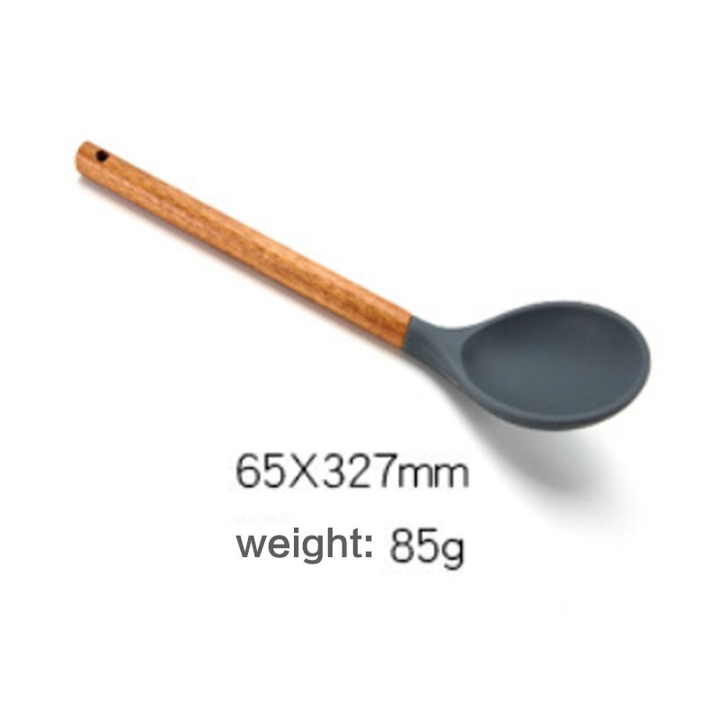 7PCS Silicone Spatulas Cooking Utensils sets Woode... – Vicedeal