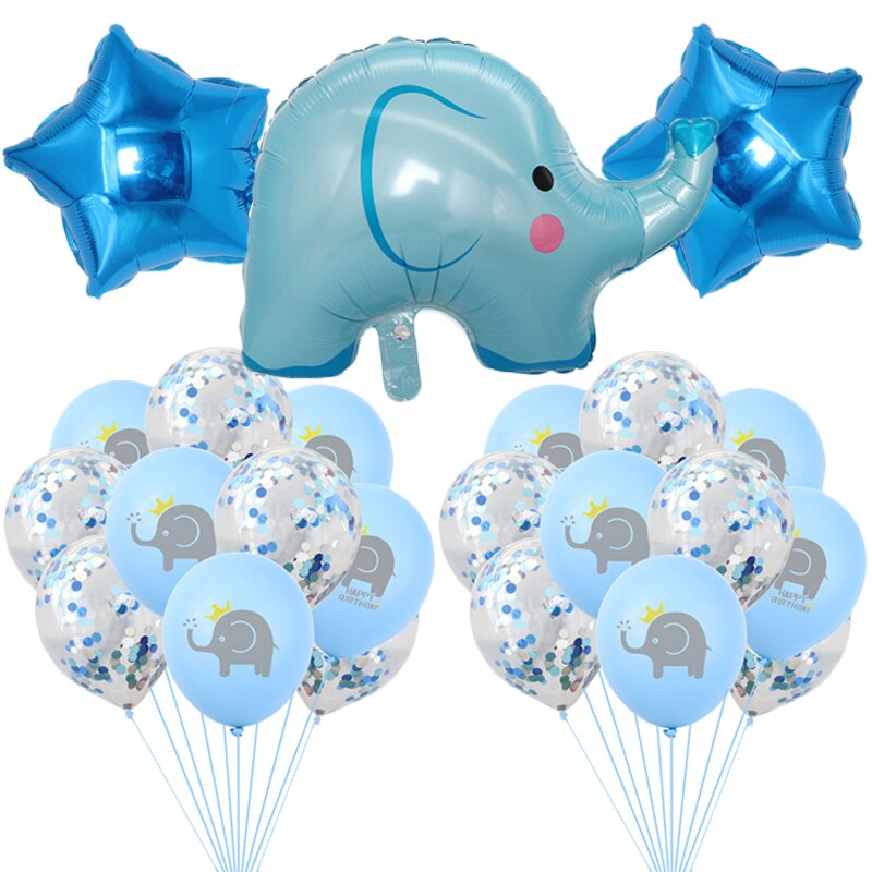 Globos de látex de elefante rosa de dibujos animad... – Grandado