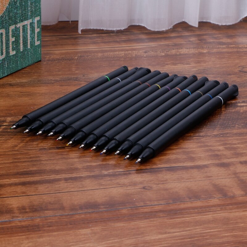 Fineliner 12 / 24 Colors Pen Set 0.4mm Fine Tip Li... – Vicedeal