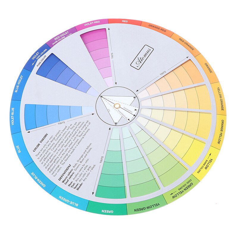 Paper Card Color Mixing Wheel Ink Chart Guidance R... – Grandado