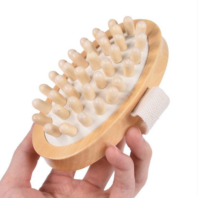 Hand-Held Houten Body Borstel Massager Borstels Ba... – Vicedeal