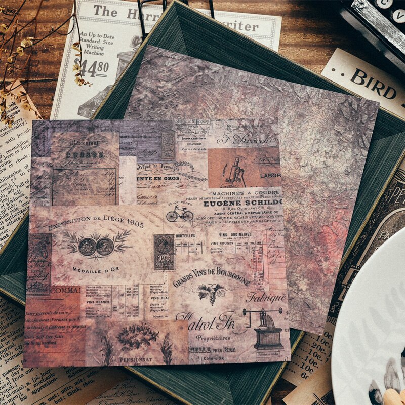12pcs Junk Journal Vintage Handmade Material Paper... – Grandado