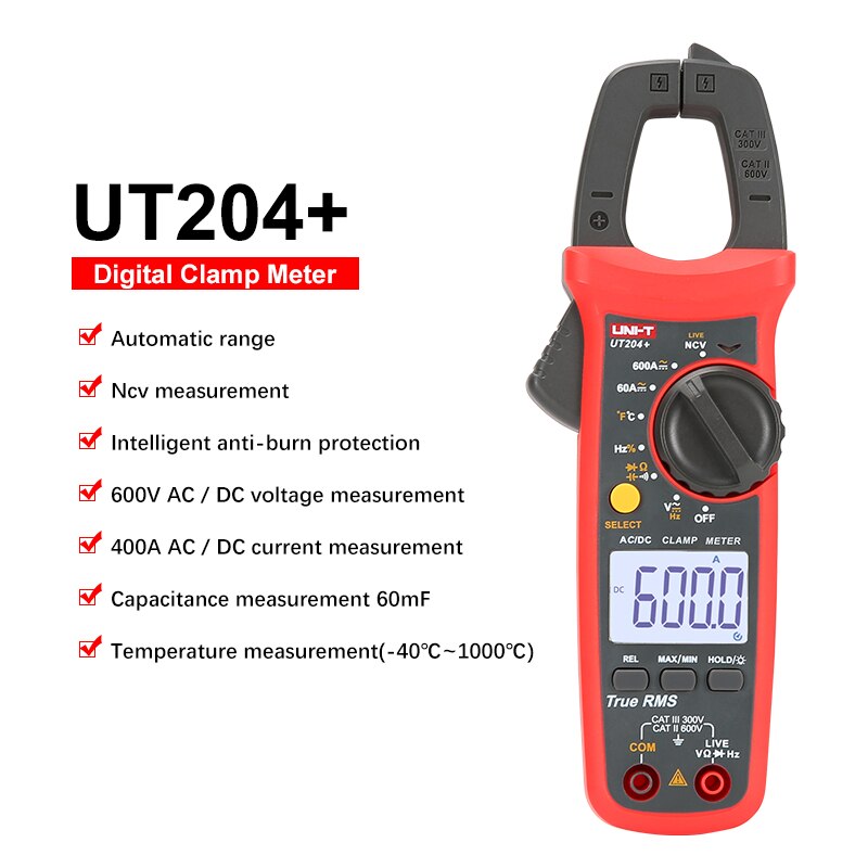 UNI-T UT201+/UT202+/UT203+/UT204+/UT202A+ 400-600A... – Vicedeal