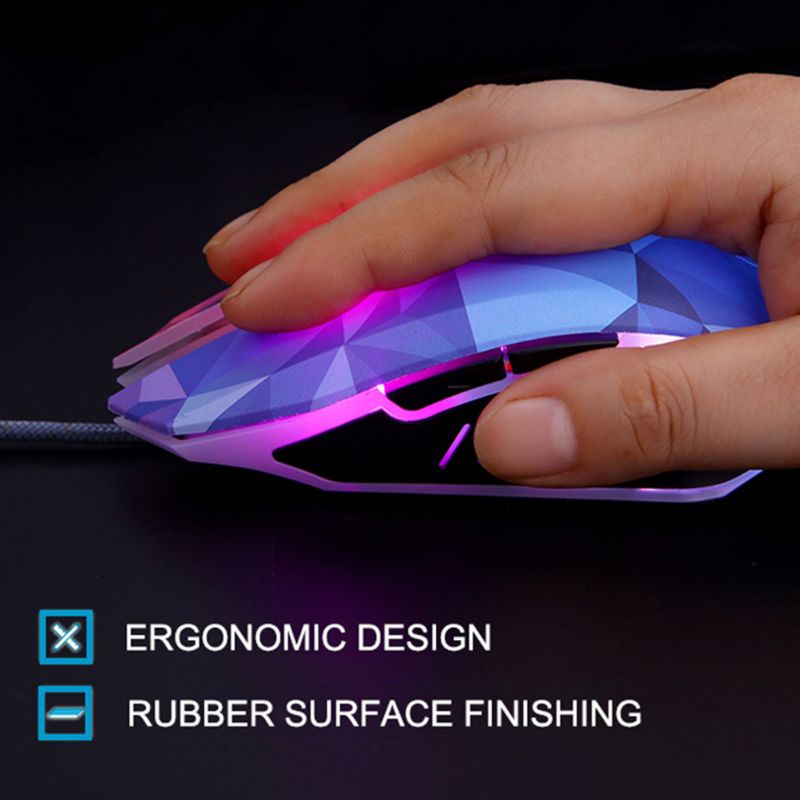Diamond Edition Gaming Mouse Wired Mouse Gamer Opt... – Grandado