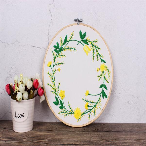 25x25cm Flower Shop Plant Series European embroide... – Grandado