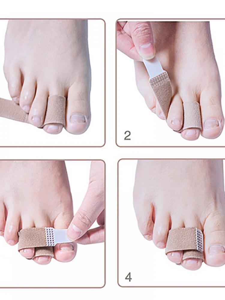 Broken Toe Wrap Fabric Toe Splint Toe Pad Bandage ... – Grandado